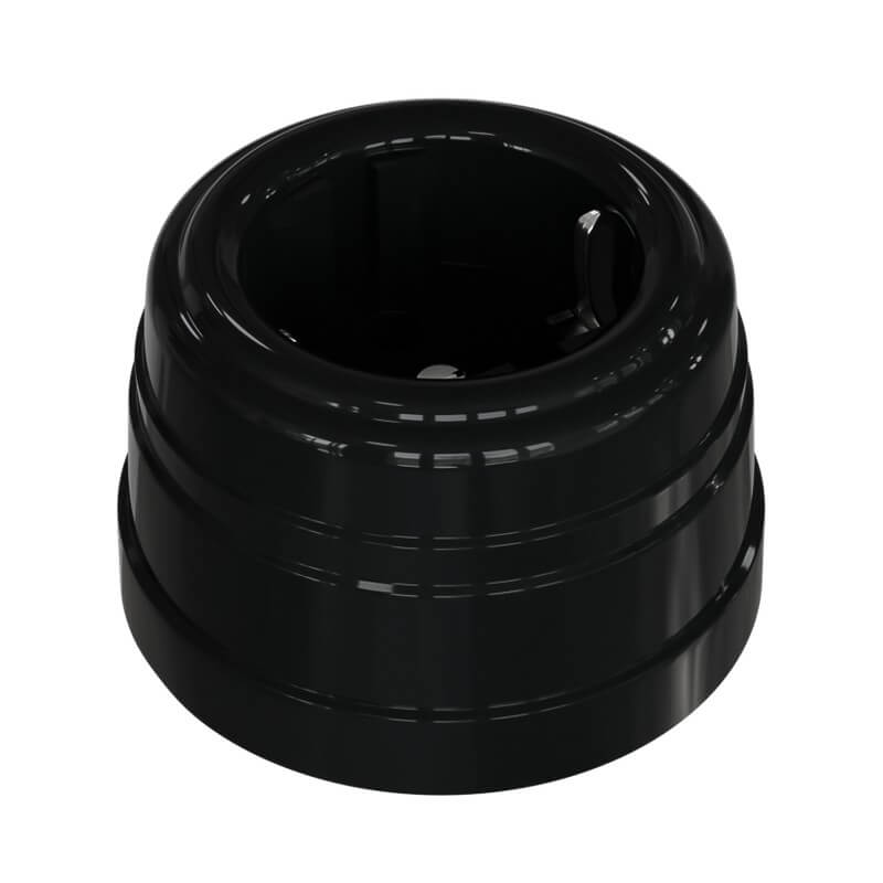 PRIZA RETRO 2P+T 16A IP20 NEAGRA – Retroelectrica